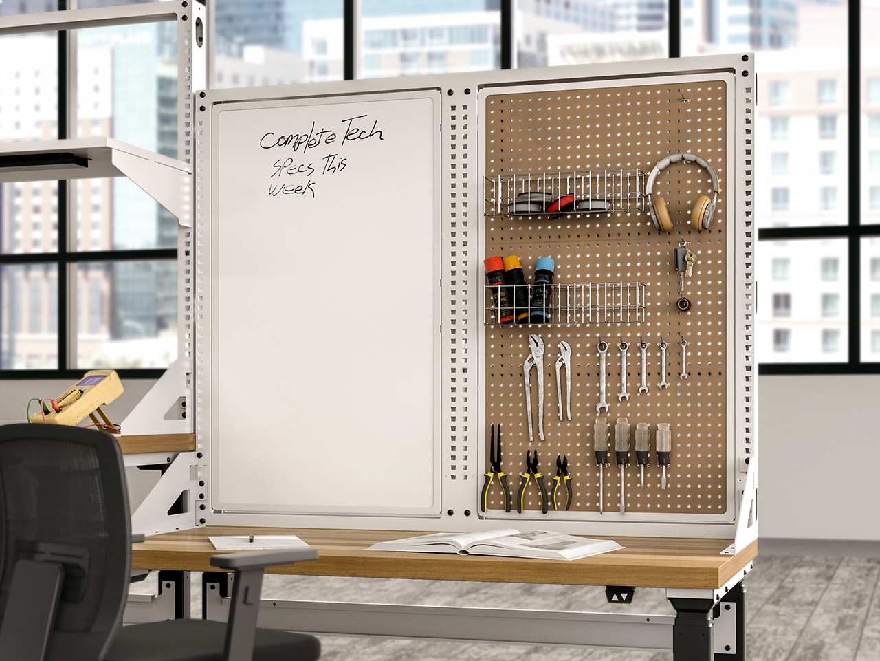 Techworks Whiteboard Pegboard | Safco Products